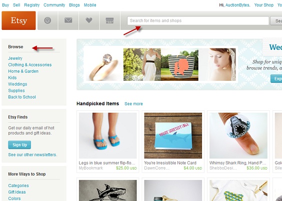 Etsy Tests Major Change to Search, Homepage Redesign