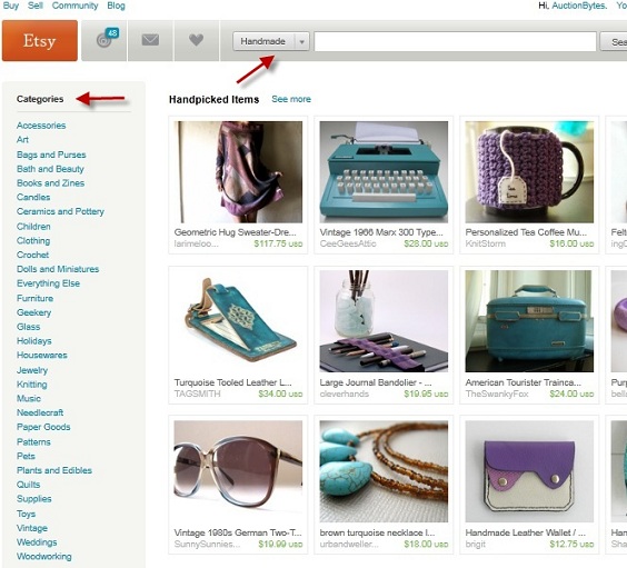 Etsy Tests Major Change to Search, Homepage Redesign