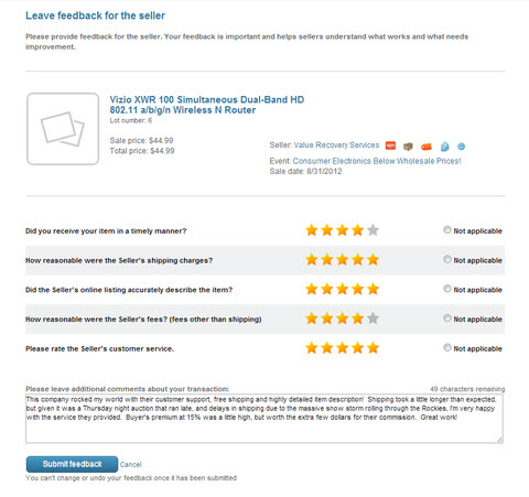 Should eBay Feedback System Be the Standard for Marketplaces?