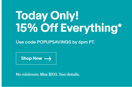 eBay Runs 15 Percent Off Post-Christmas Flash Sale - EcommerceBytes