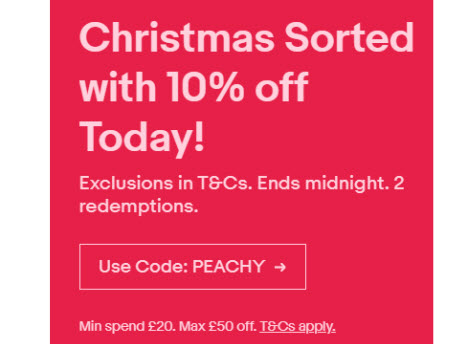 eBay UK Runs Limited Flash Sale on December 9th - EcommerceBytes