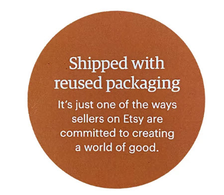 Etsy Sells Stickers to Sellers Who Reuse Packaging - EcommerceBytes