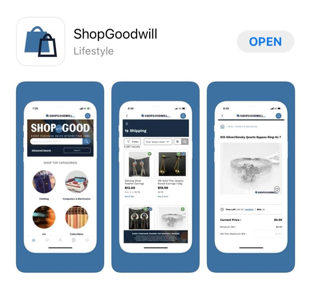 Goodwill Takes Thrift Shopping Mobile, Eyes Digital Goods - EcommerceBytes